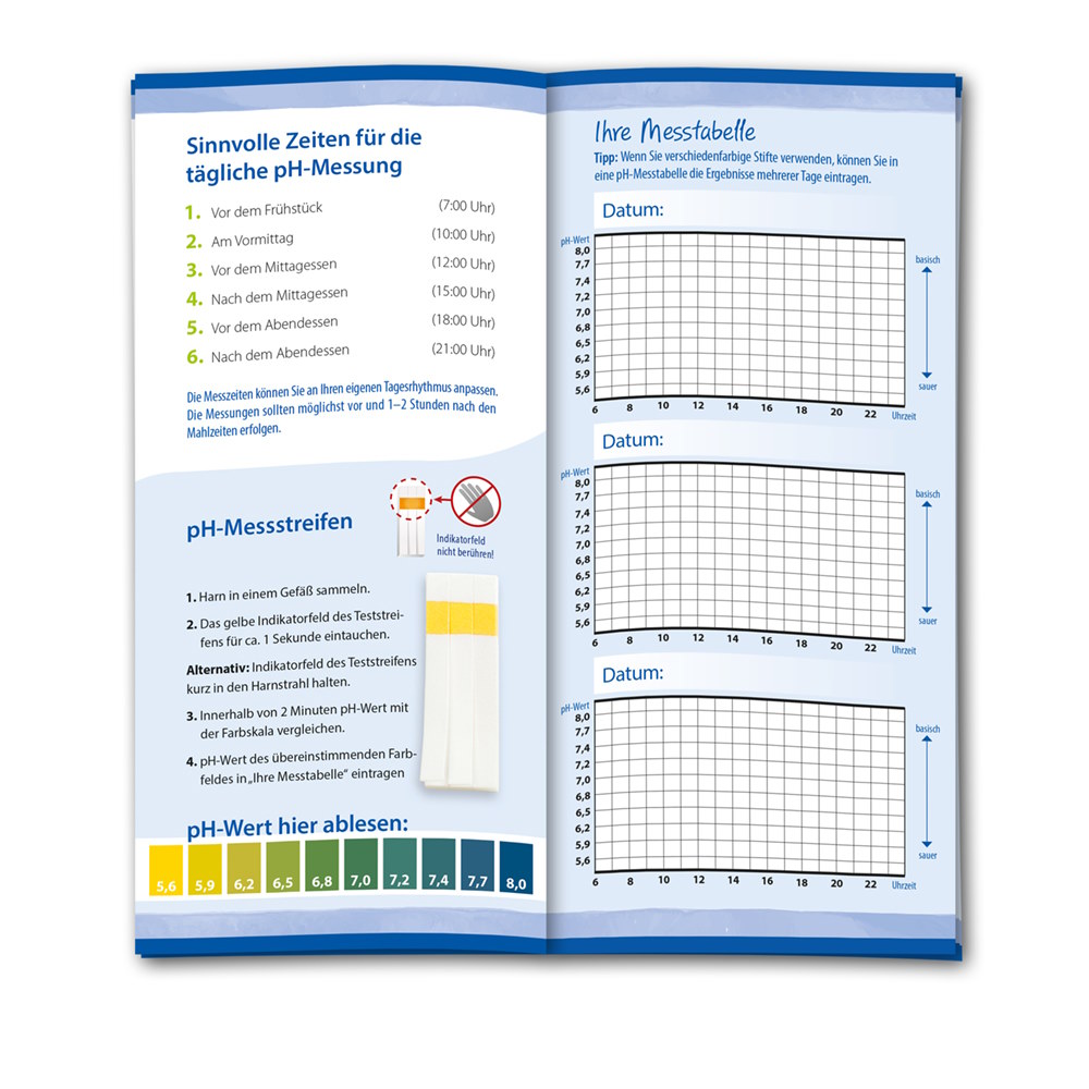 Dr. Jacob's Basenkur Probierpaket mit Urin-pH-Messstreifen